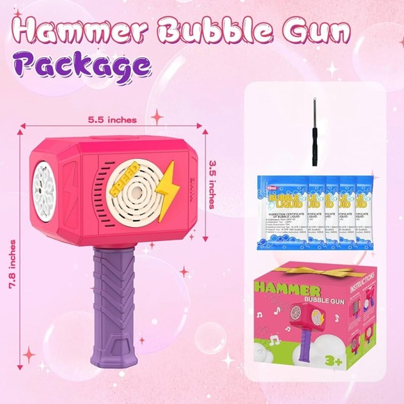 Terucle | Toys | Nwt Hammer Bubble Gun | Poshmark